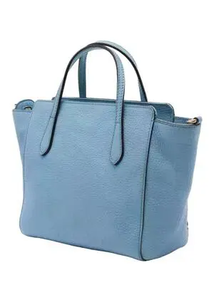 Gucci 2016-2026 Mini Leather Swing Satchel - Blue