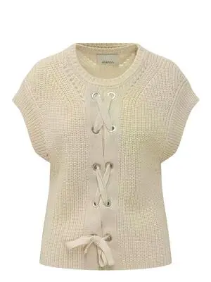 ISABEL MARANT ÉTOILE Lace-up Knitted Vest