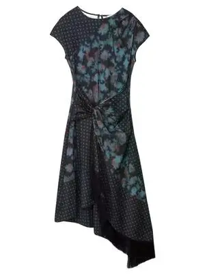 3.1 Phillip Lim Short-sleeves Asymmetric Dress - Blue