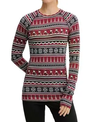 SMARTWOOL Fair Isle Raglan-sleeve T-shirt