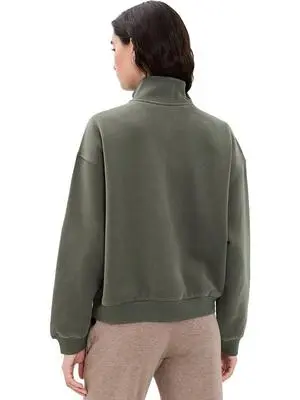 Vuori Restore Half Zip Sweatshirt - Army