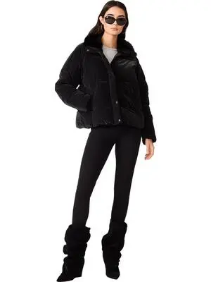 Steve Madden Berwin Coat Long Sleeve Button Up Jackets & Coats - Black