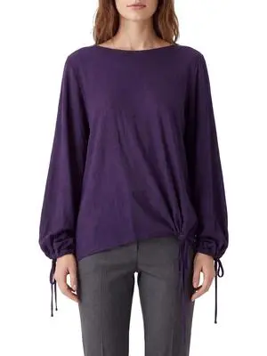 LIVIANA CONTI Cut-out Virgin Wool Crewneck Jumper With Relaxed Fit