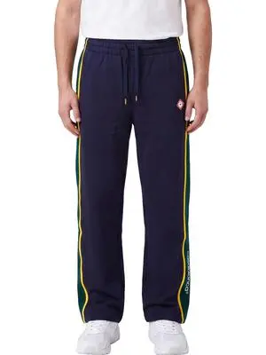 Casablanca Straight-leg Organic Cotton Joggers - Blue