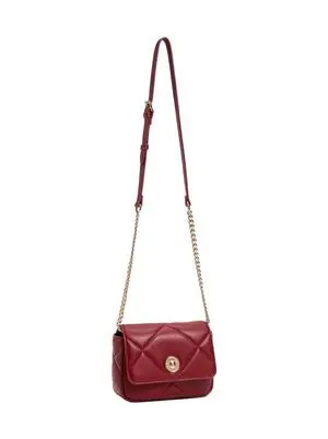 TWINSET Quilted Mini Bag With Adjustable Strap And Logo - Red