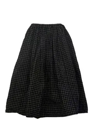 APUNTOB Check Gathered Skirt