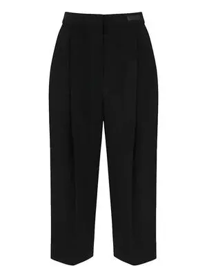 ELISABETTA FRANCHI Logo-plaque Pleated Trousers