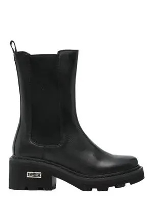 CULT Elastic-panelled Platform Chelsea Boots - Black