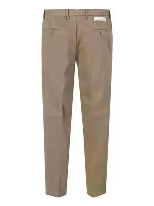 BRIGLIA 1949 Pleat-detail Tapered Trousers - Neutrals