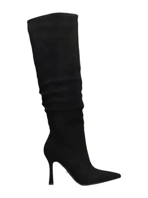 TWENTY FOURHAITCH Miya Pointed-toe Knee-high Boots - Black