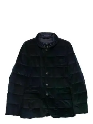 FAY Quilted Corduroy Jacket - Blue