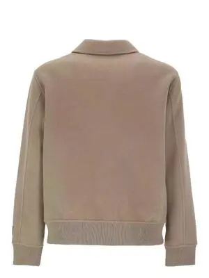 ON THE BUND Zip-up Bomber Jacket - Neutrals