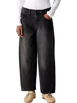 VANS Faded-effect Panelled Jeans - Grey