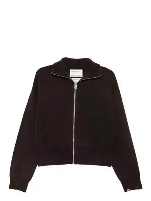Extreme Cashmere N°385 Xtra Cute Zip-up Cardigan - Brown
