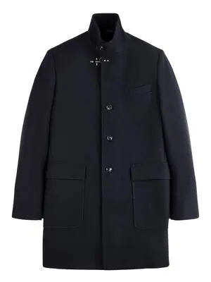 FAY Lobster-clasp Single-breasted Coat - Blue