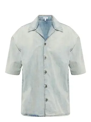 Loewe Short-sleeve Denim Shirt - Blue