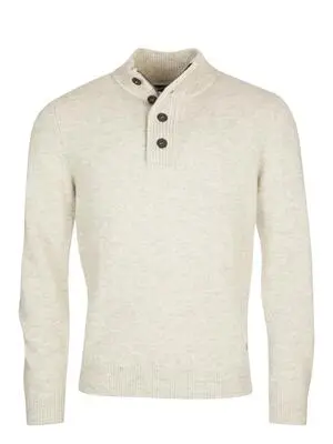 Barbour Sweater With Buttons - Grey