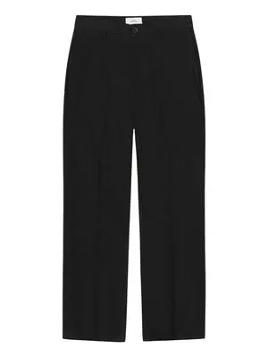 LES DEUX Brushed Twill Tailored Pants - Black