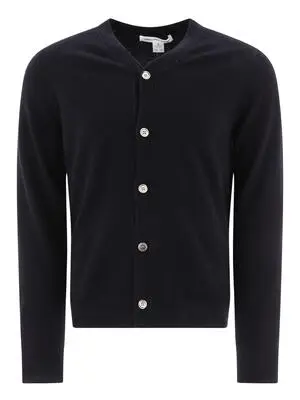 COMME DES GARÇONS COMME DES GARÇONS SHIRT V-Neck Long-Sleeved Cardigan By Comme Des Garç