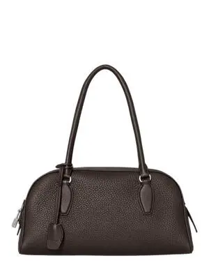 THE ROW India Small Leather Shoulder Bag - Brown