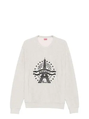 Kenzo Cotton Crewneck Sweatshirt By - Grey