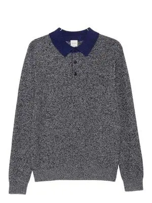 Paul Smith Wool Polo Shirt - Black