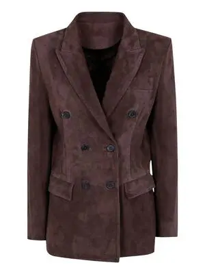 Seventy Double-breasted Tailored Blazer - Brown