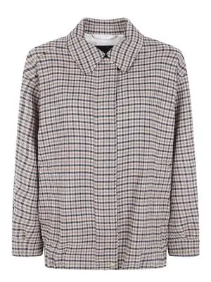 Seventy Checked Shirt Jacket By - Beige