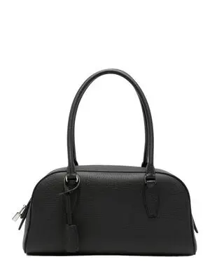 THE ROW India Small Leather Shoulder Bag - Black