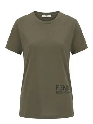 FENDI Fendi Logo Cotton T-Shirt