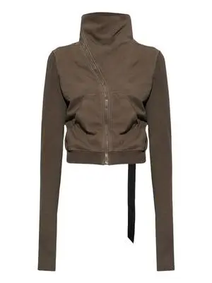 Rick Owens RICK OWENS DRKSHDW Cotton High-Neck Sweatshirt Grey