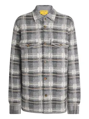 Guest In Residence Cashmere Plaid Work Shirt - Grey