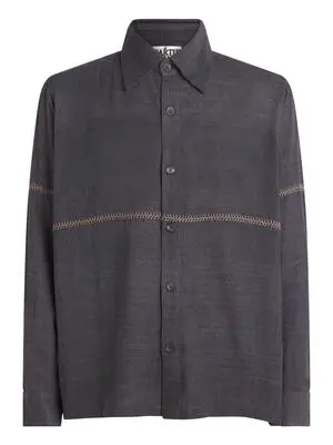 KARTIK RESEARCH Silk Rabari Shirt - Grey