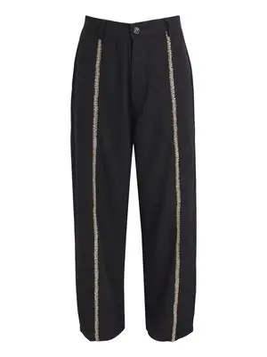KARTIK RESEARCH Wool Rabari Sultan Trousers - Black