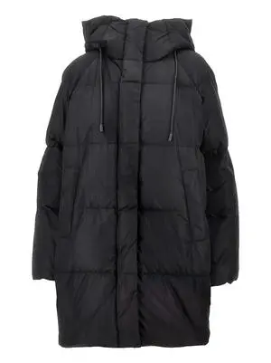MAX MARA Quilted Hooded Single-breasted Coat