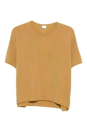 C.T.PLAGE Cashmere Short-sleeve Knitted T-shirt