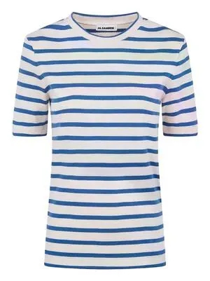 JIL SANDER Striped Crew-neck T-shirt
