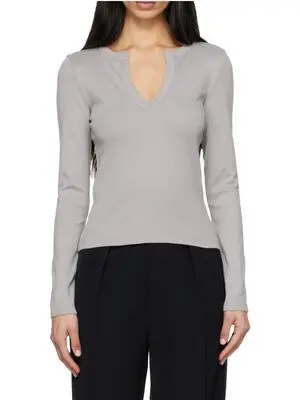 FLORE FLORE Iman Long-Sleeve T-Shirt Gray