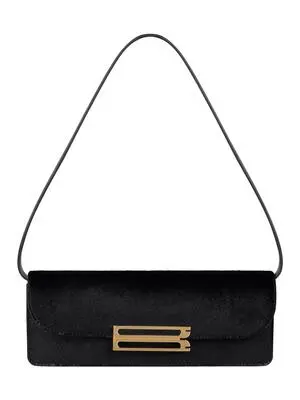 Victoria Beckham Dorian East-west Clutch Hair Calf Leather - Black