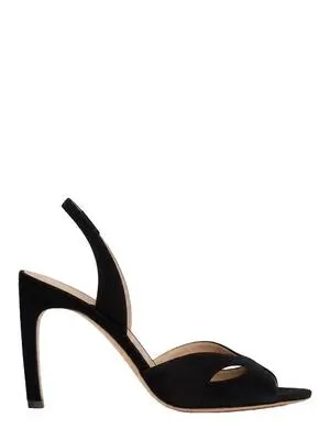 Victoria Beckham Harlow Mask Halter Back 100 Suede - Black