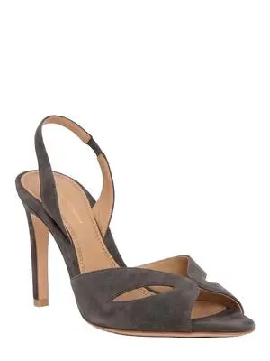 Victoria Beckham Harlow Mask Halter Back 100 Suede - Grey