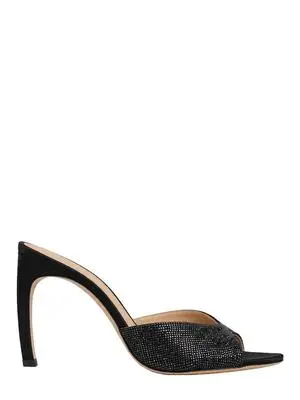 VICTORIA BECKHAM Harlow Open Toe Mule 100 Beaded Satin