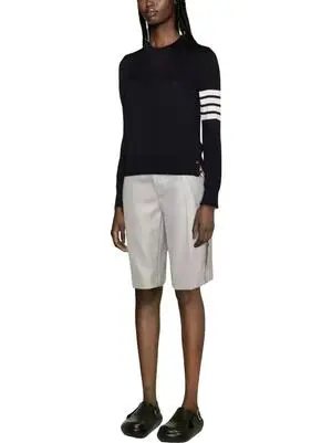 Thom Browne 4-bar Merino Wool Sweater - Blue