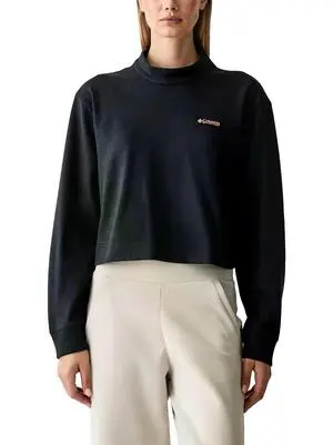 Columbia Sauvie Sky Logo-patch Sweatshirt - Black
