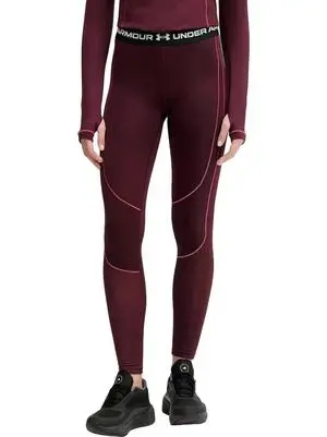 Under Armour Logo-waistband Panelled Leggings - Red