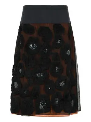 Marni Silk Blend Skirt - Black