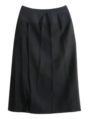 YOHJI YAMAMOTO Pleated Maxi Skirt