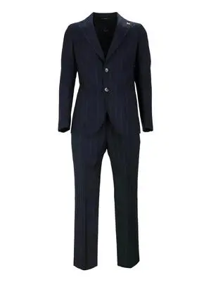 TOMBOLINI Dream Pinstripe-pattern Single-breasted Suit - Blue