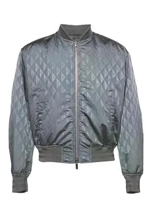 Dior Cd Diamond Jacquard Bomber Jacket - Grey