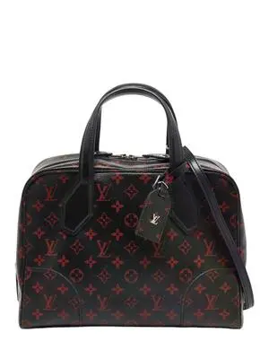 LOUIS VUITTON 2015 Mm Dora Soft Monogram Tote Bag - Black